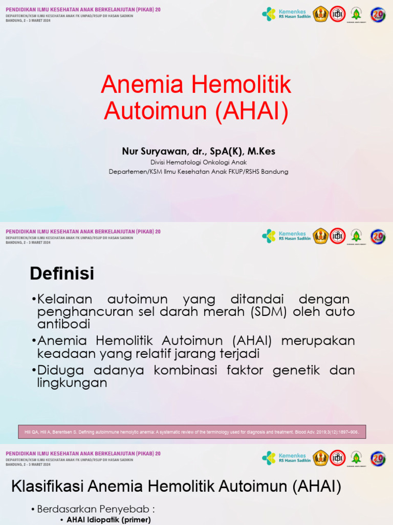 Tatalaksana Anemia Hemolitik Autoimun | PDF | Sains & Matematika