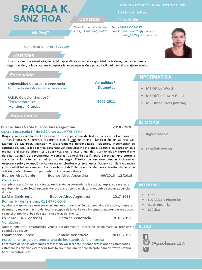 CV Paola Sanz-2 | PDF