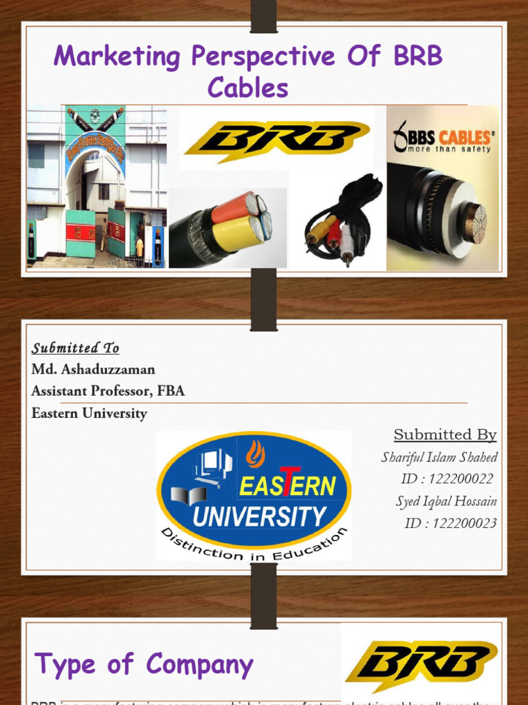 BRB Cables Marketing Strategies Overview | PDF | Electrical Wiring ...