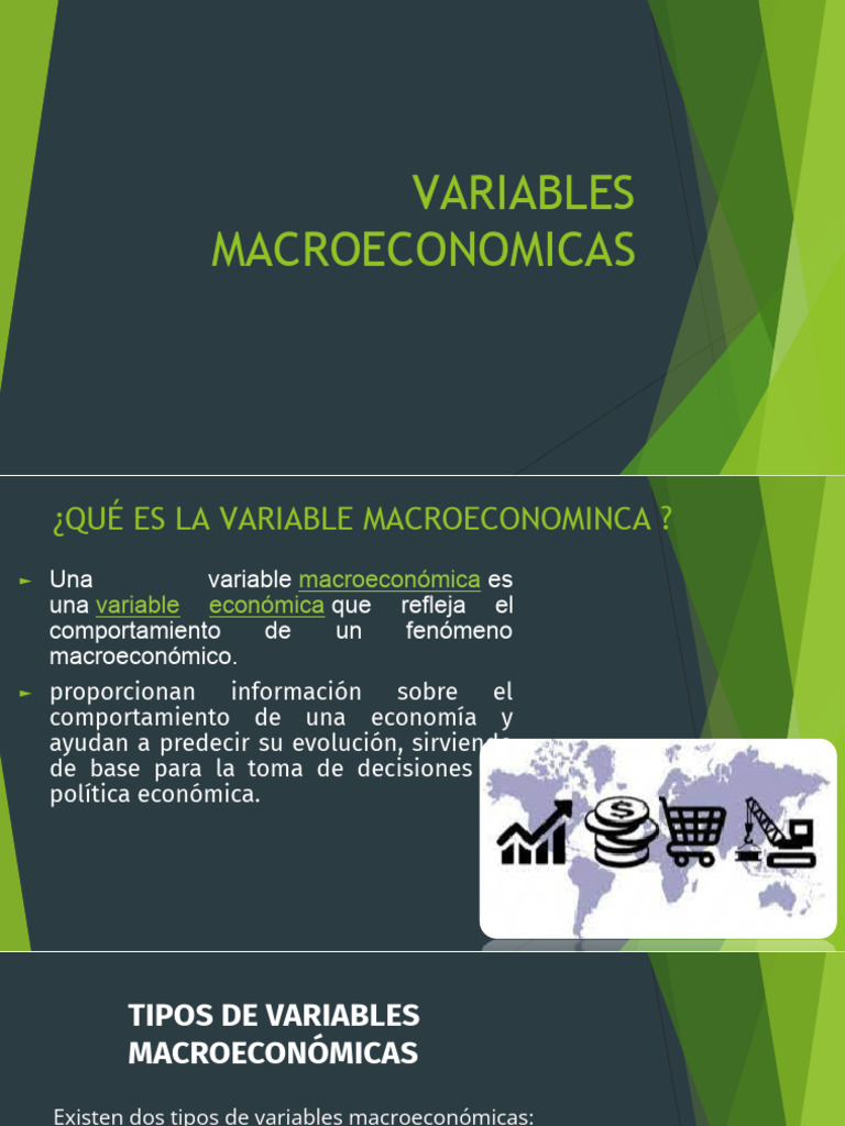 VARIABLES MACROECONOMICAS | PDF | Interés | Inflación
