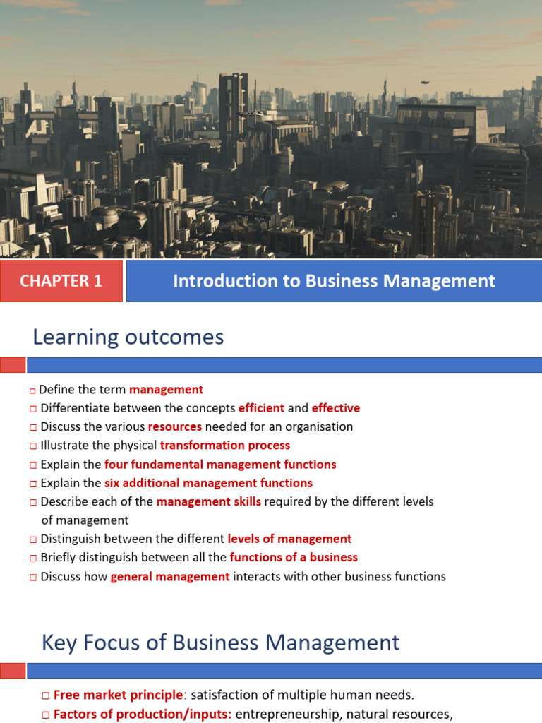Chapter 1 - Slides | PDF | Factors Of Production | Resource