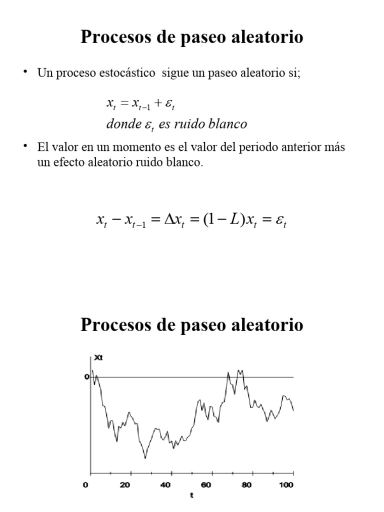 Procesos de Paseo Aleatorio | PDF | Análisis matemático | Matemáticas
