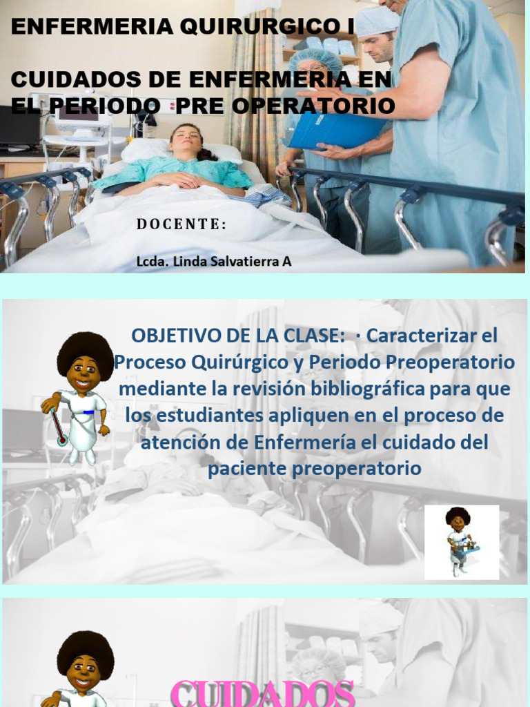 Cuidados de Enfermería Preoperatorios | PDF | Diabetes | Cirugía
