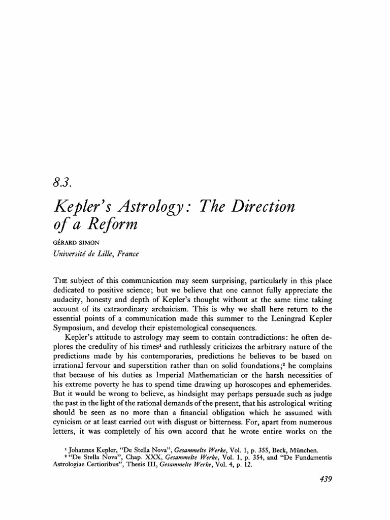 0083-6656(75)90122-1 | PDF | Johannes Kepler | Astrology