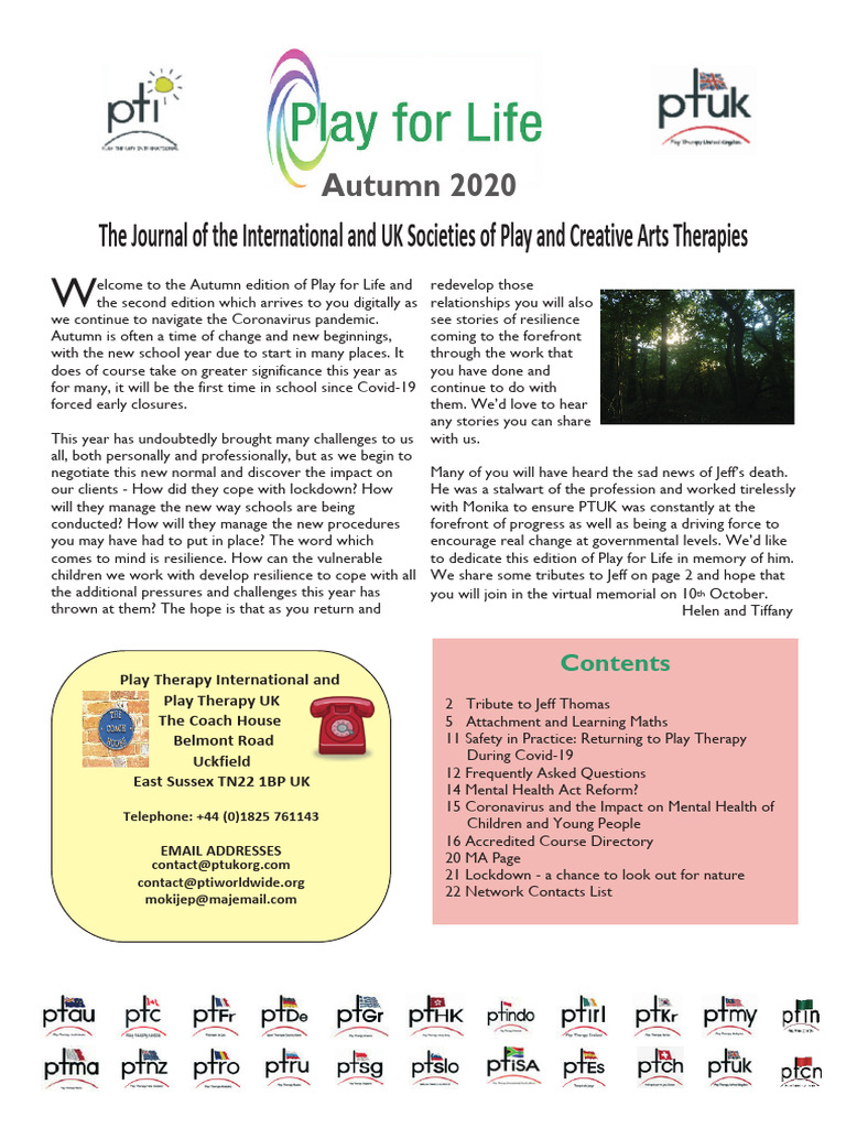 Autumn Play For Life 2020 | PDF | Attachment Theory | Psychotherapy