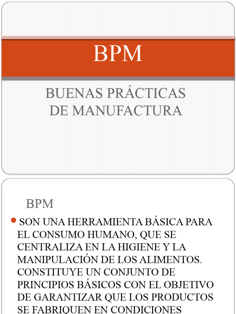 Buenas Prácticas de Manufactura | PDF