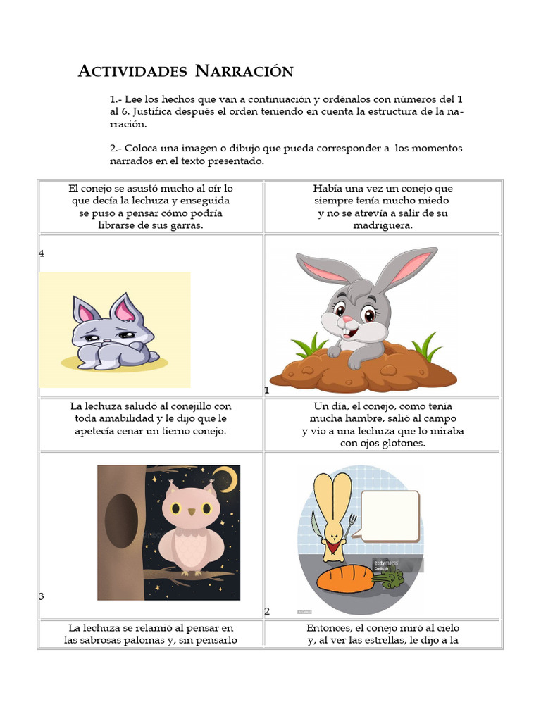 Actividad 1 Tipo de Texto Narrativo | PDF