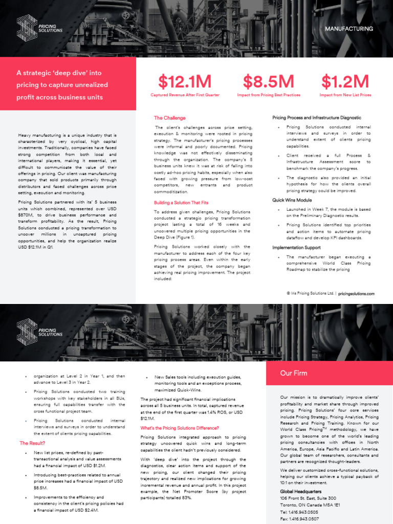 Case Study - 1 A-Strategic - Deep-Dive-Into-Pricing-To-Capture-Unrealized-Profit-Across-Business ...