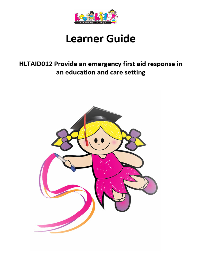 Microsoft Word - HLTAID012 Learner Guide | PDF | First Aid | Emergency ...