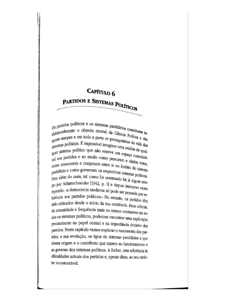 Partidos e Sistemas Politicos Cap.6 Compressed | PDF