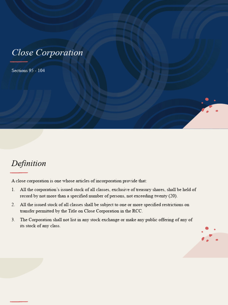 Corporation Sec.95 132 | PDF | Corporations | Stocks