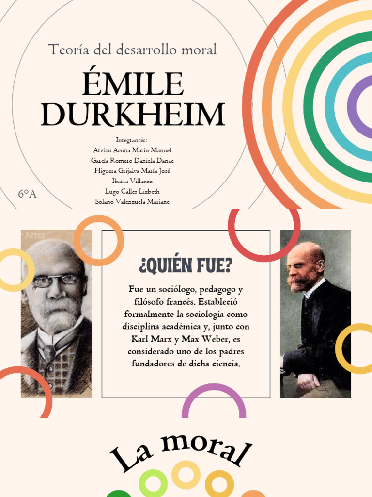 Emilie Durkheim | PDF | Emile Durkheim | Moralidad