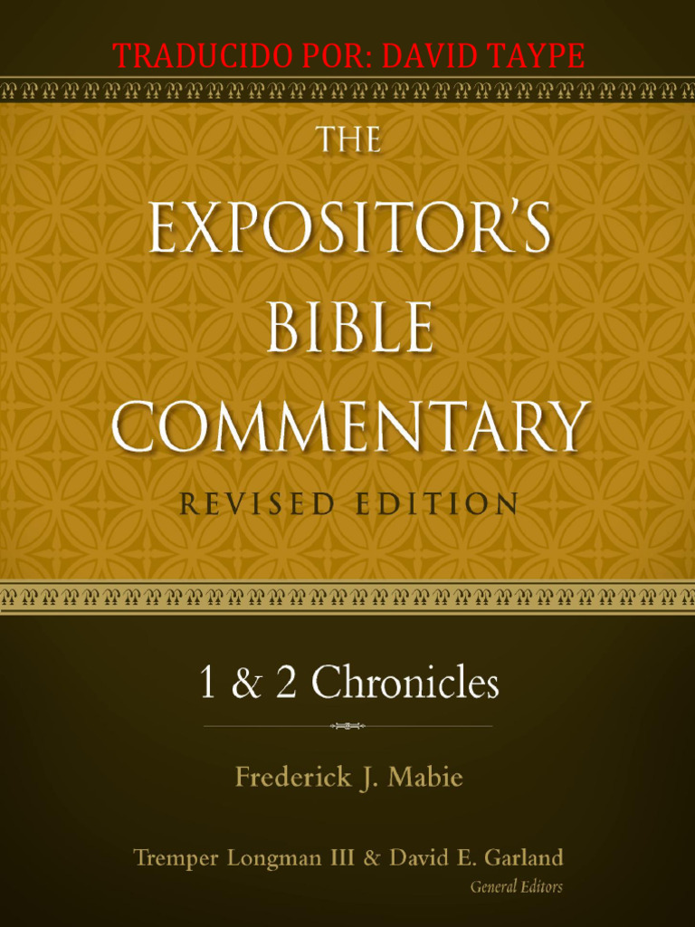 El Comentario Biblico Del Expositor 1 - 2 Cronicas | PDF | Solomons ...