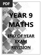 Year 7 Maths Revision Booklet | PDF | Area | Elementary Mathematics