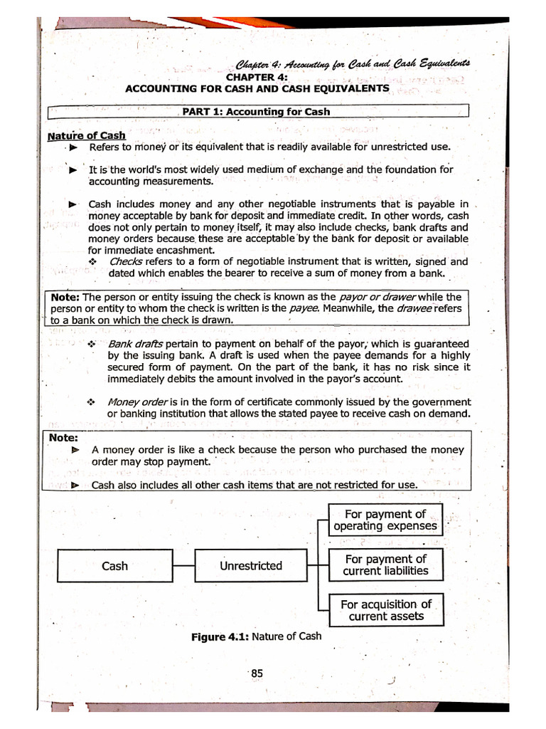 Chapter 4 - Cash and Cash Equiv. | PDF