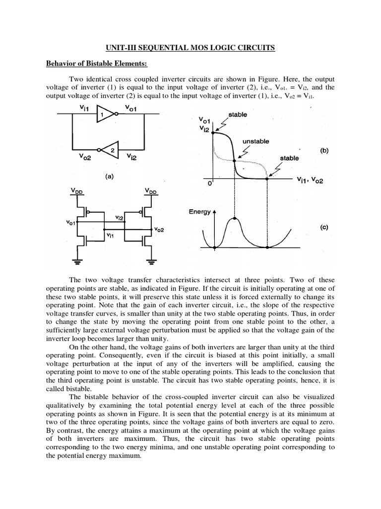 MOS Logic Circuits for Engineers | PDF | Logic Gate | Electrical ...