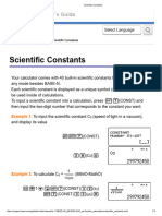 Casio fx-991ES Plus Constants List | PDF | Teaching Methods & Materials ...