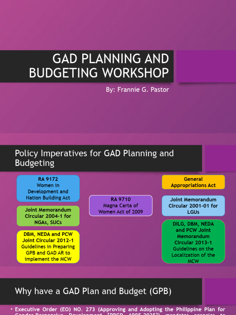 GAD Planning & Budgeting Guide | PDF | Governance