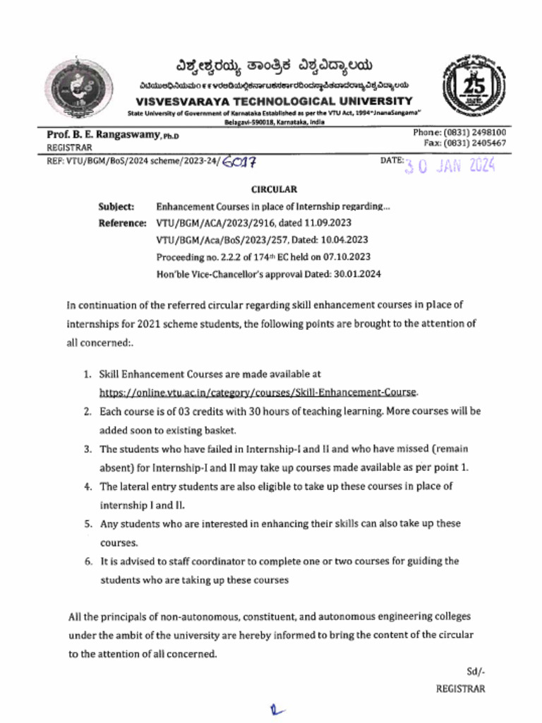 Enhancement Courses | PDF