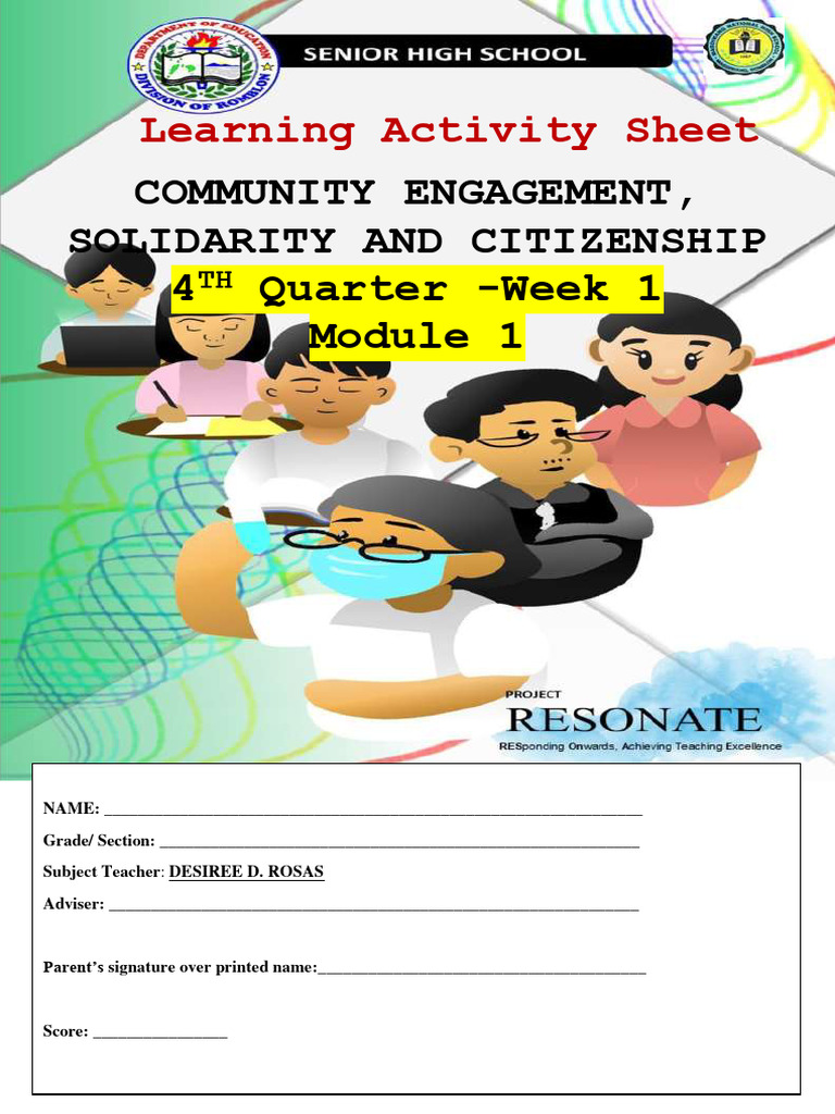Community Engagement Learning Module | PDF | Learning | Cognition