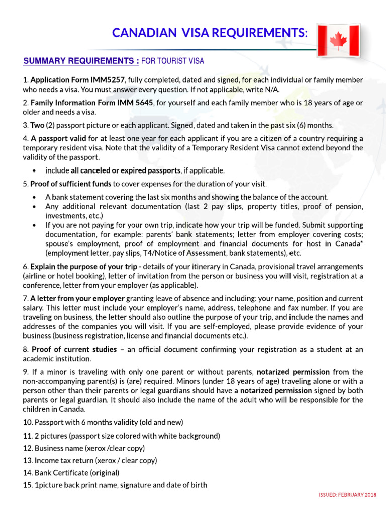 Canadian Tourist Visa Guide | PDF | Travel Visa | Passport