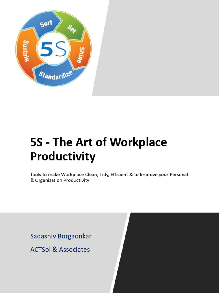 5S - The Art of Workplace Productivity - Ebook | PDF | Lean Manufacturing | Business