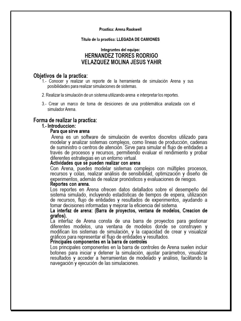 Hernandez Torres Rodrigo Velazquez Molina Jesus Yahir Objetivos de La Practica | PDF ...