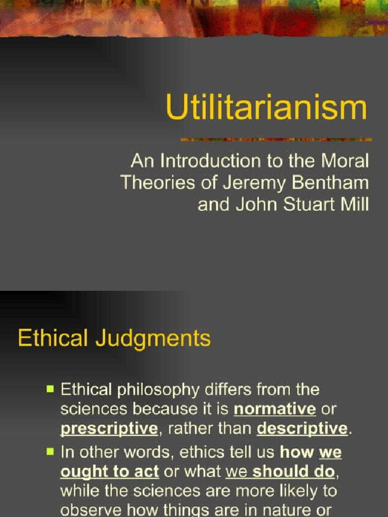 Utilitarianism | PDF