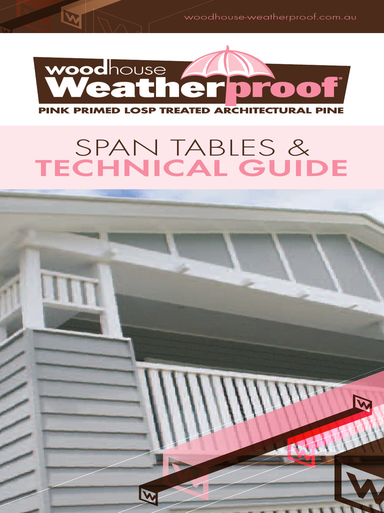 Whs124 WP Span-Tables DL | PDF | Lumber