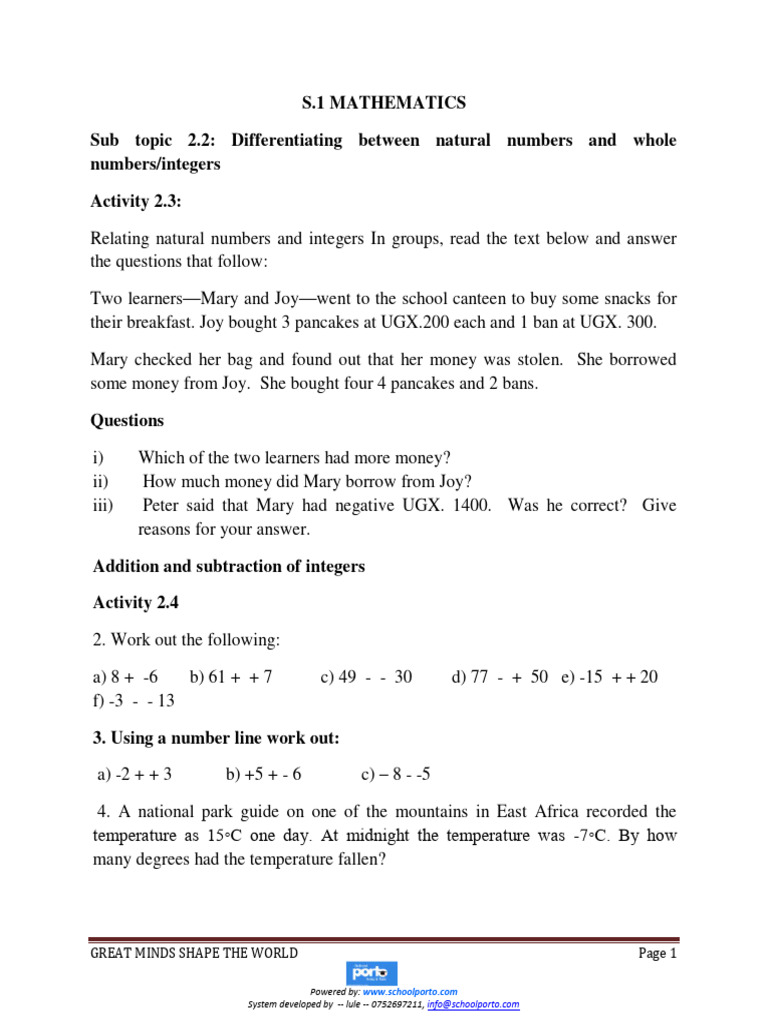 s1 Assignment MTC | PDF | Number Theory | Elementary Mathematics