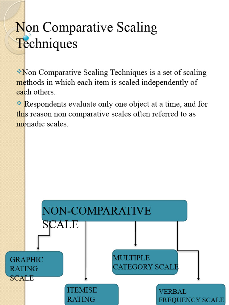 Non Comparative Scaling Techniques | Download Free PDF | Bias ...
