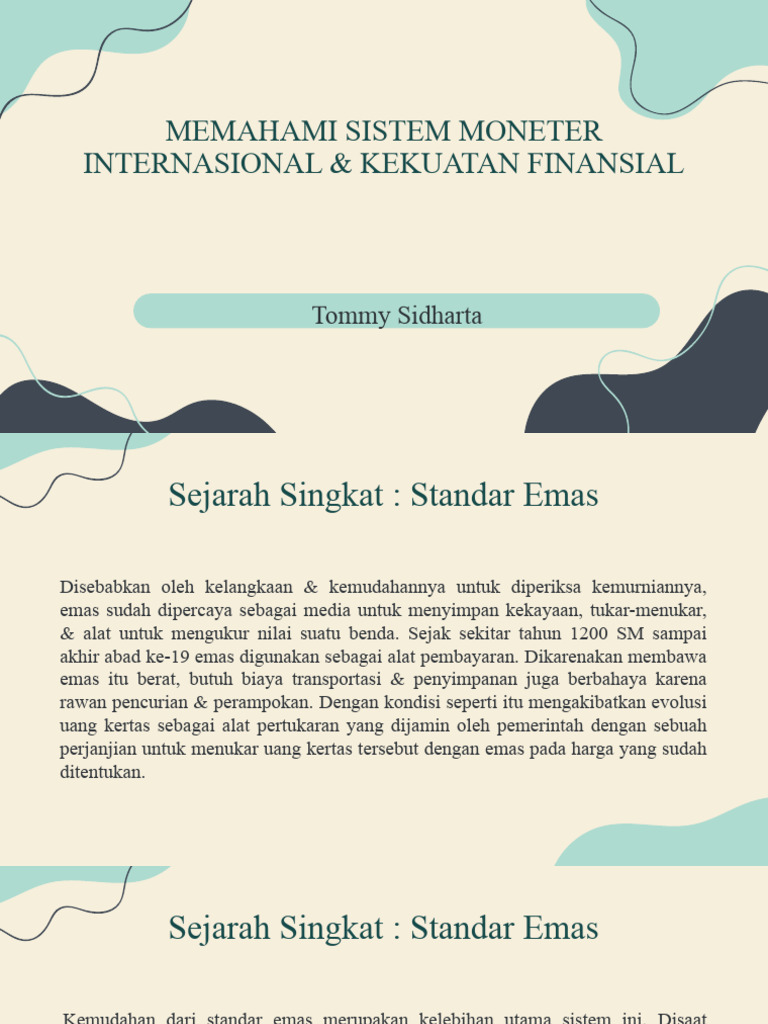 Memahami Sistem Moneter Internasional | PDF