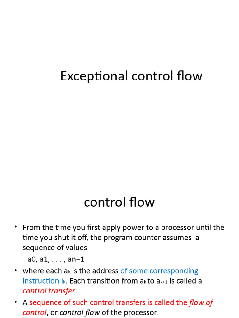 Exceptional Control Flow | PDF | Process (Computing) | Computer Data ... Exceptional Control Flow | PDF | Process (Computing) | Computer Data ...