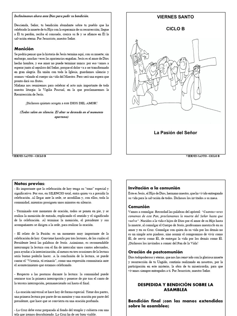 Viernes Santo 2024 | PDF | eucaristía | Cristo (título)