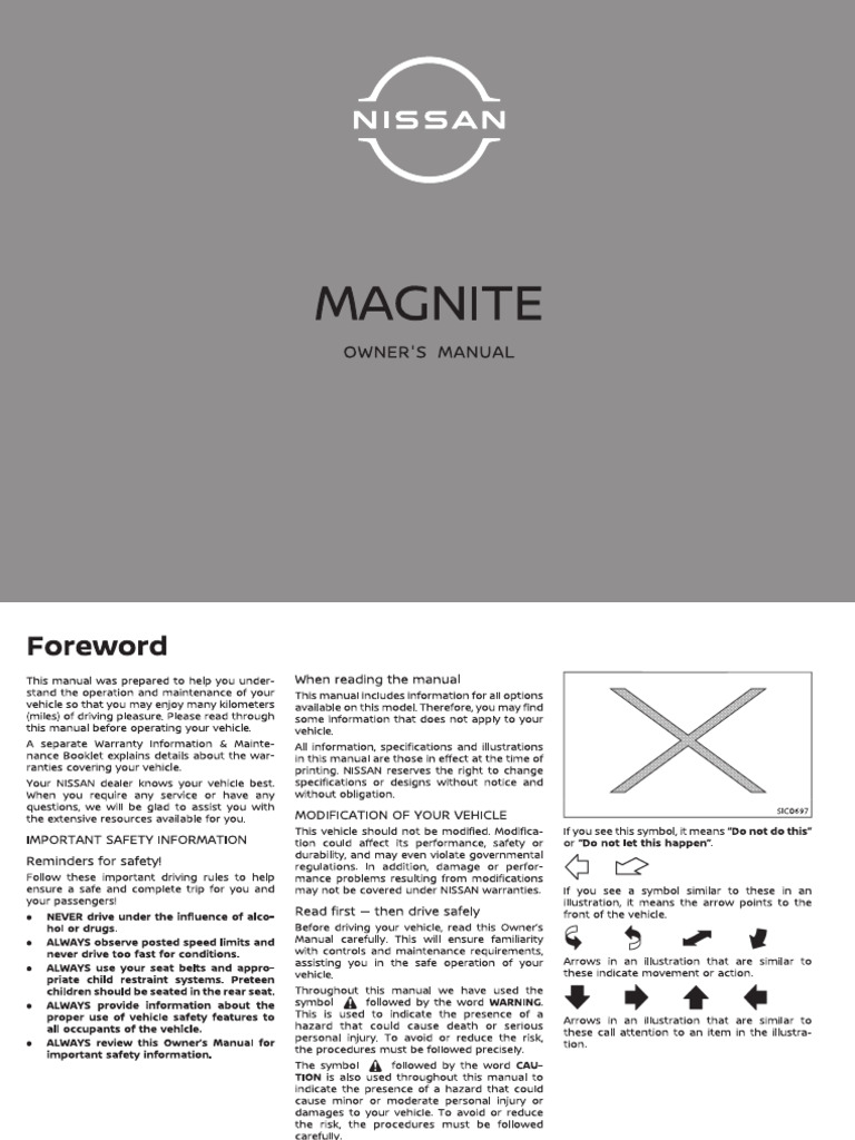 Nissan Magnite Booklet | PDF
