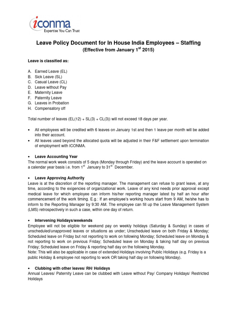 Paternity Leave Application Guidelines | PDF | Parental Leave ...