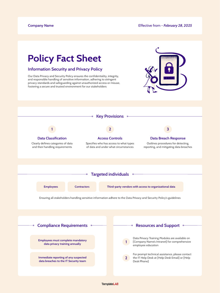 Policy Fact Sheet Template | PDF