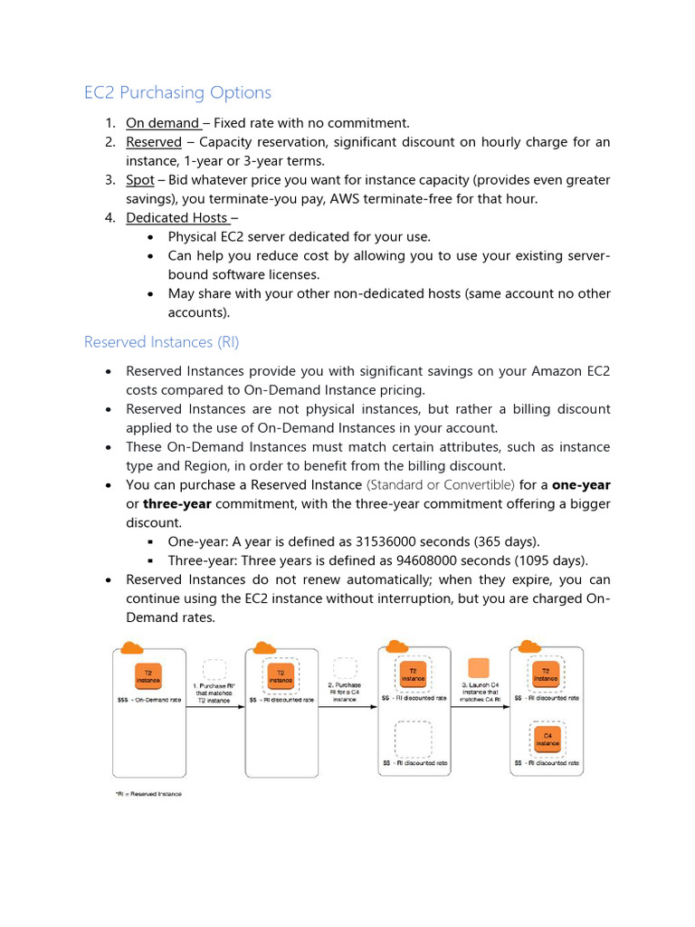 EC2 Options | PDF | Software | Information Technology