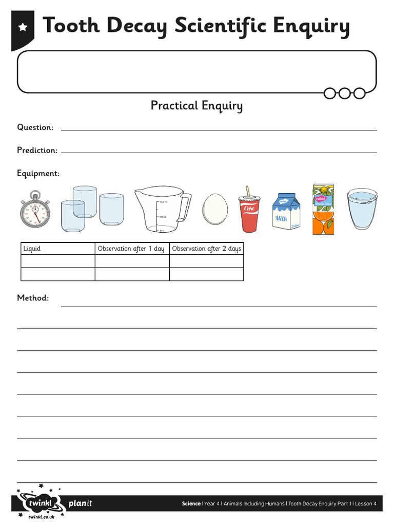 Tooth Decay Experiment for Year 4 Science | PDF | Career & Growth ...
