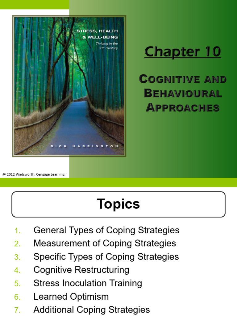 Harrington Stress Chapter 10 PPT 2023 | PDF | Cognitive Therapy | Optimism