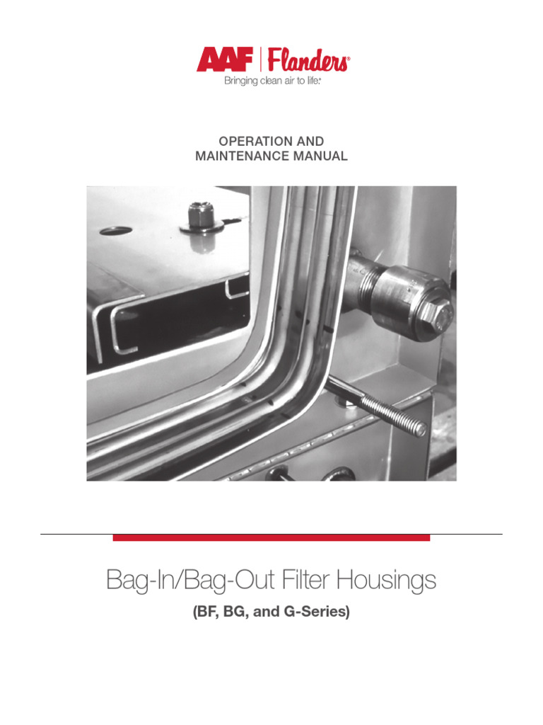 AAF Flanders AstroSafe BIBO Housing BF - BG - G - Operations Manual ...