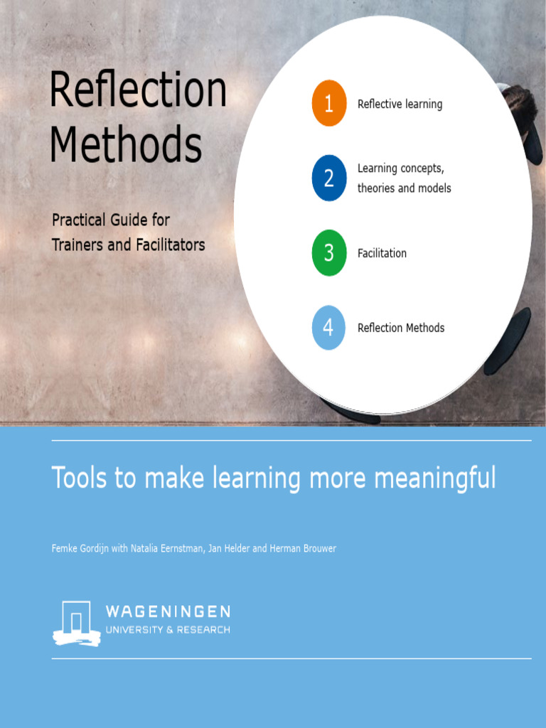 Reflection Methods - Wageningen University | PDF | Learning | Experience