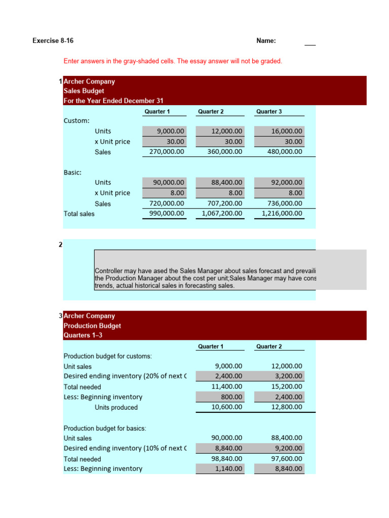 Chapter 4 Exercises | PDF | Cost Of Goods Sold | Trade