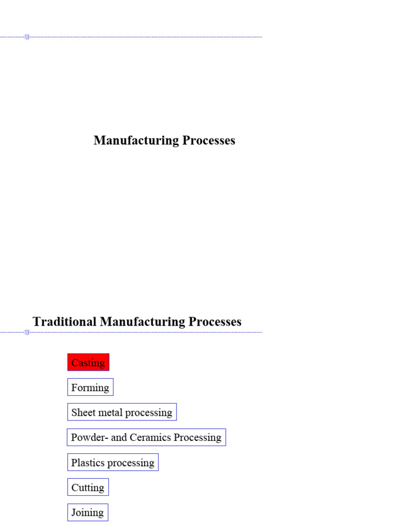 Overview of Traditional Manufacturing Processes | PDF | Forging | Sheet ...