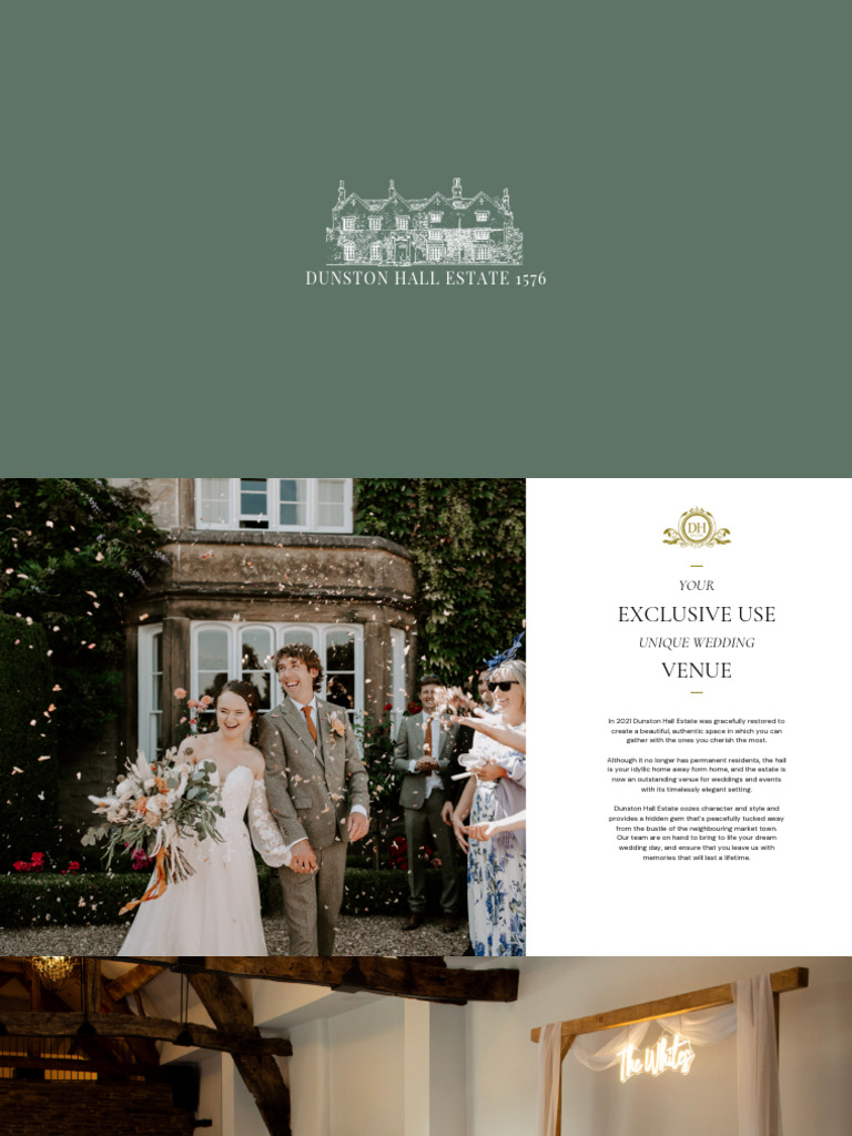 Dunston Hall Estate 1576 Weddings Brochure 2023 | PDF | Home & Garden
