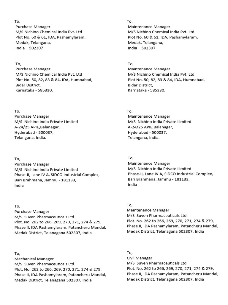 Sample Address - Copy 148 | PDF