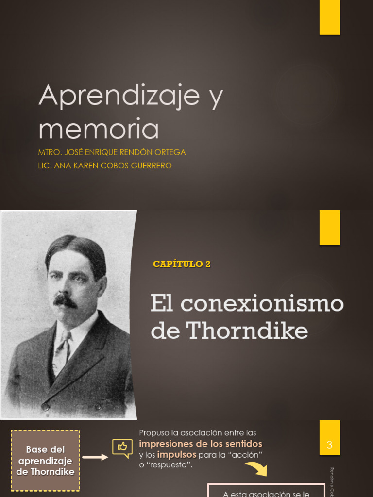 El Conexionismo de Thorndike | PDF | Aprendizaje | Ciencia cognitiva