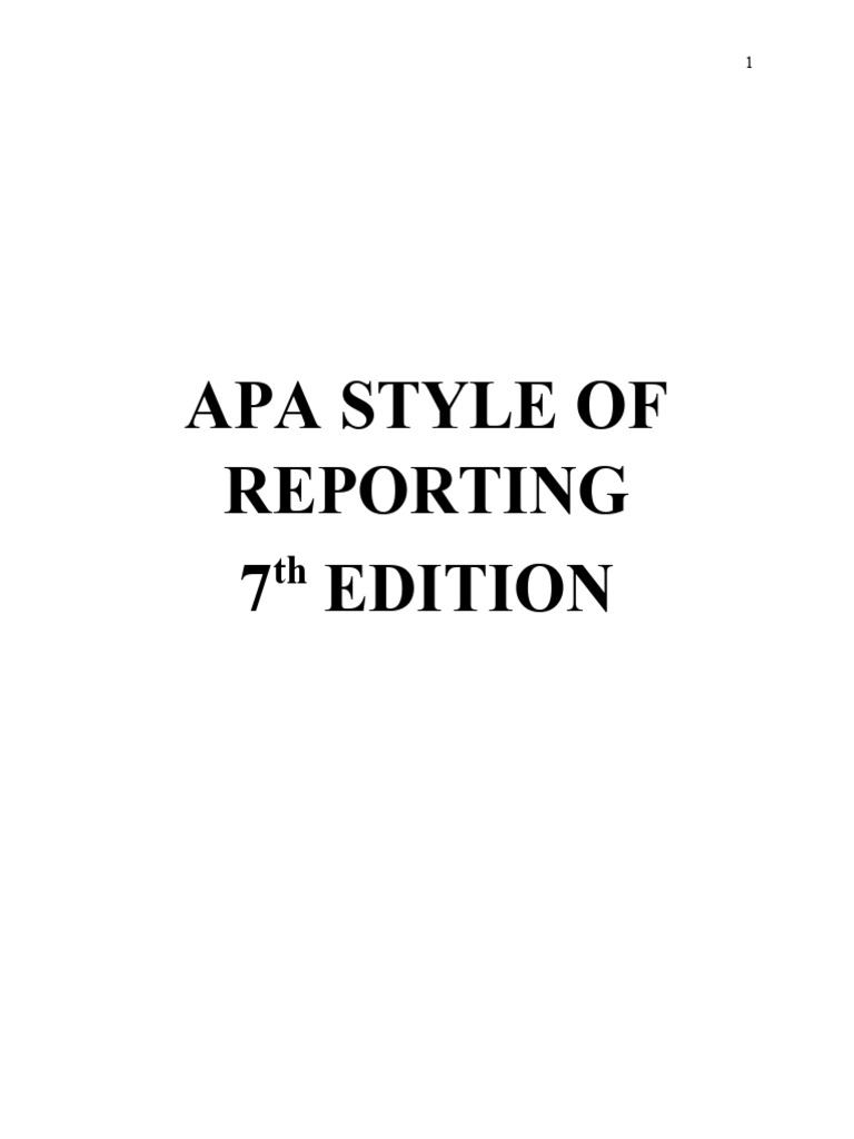 Apa Condensed File | PDF | Methodology | Apa Style