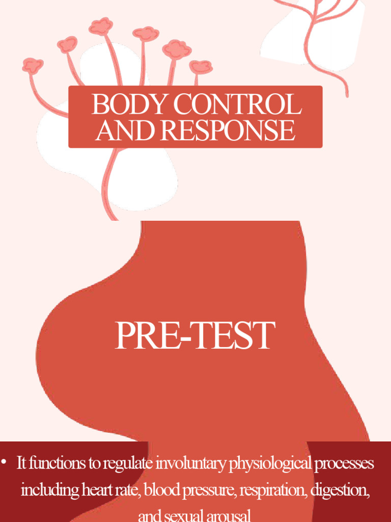 Body Control and Response | PDF | Central Nervous System | Autonomic ...