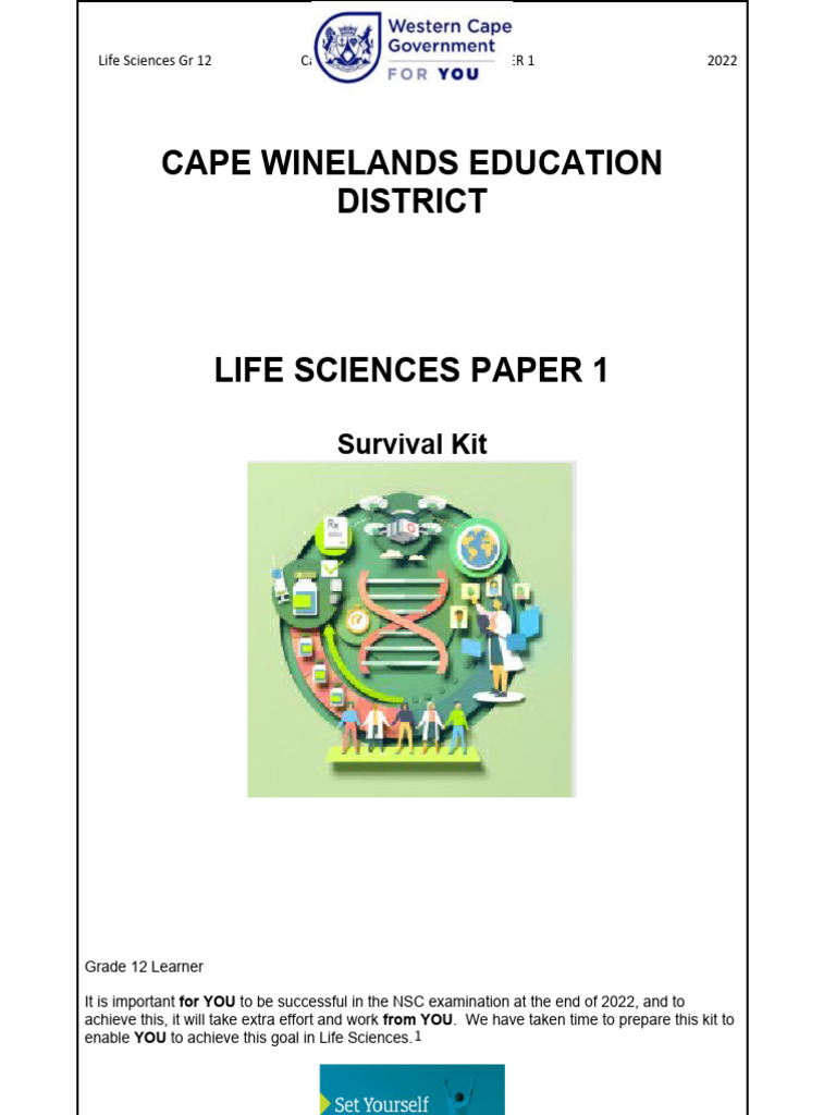 Grade 12 Life Sciences Exam Survival Kit | PDF | Menstrual Cycle | Ear